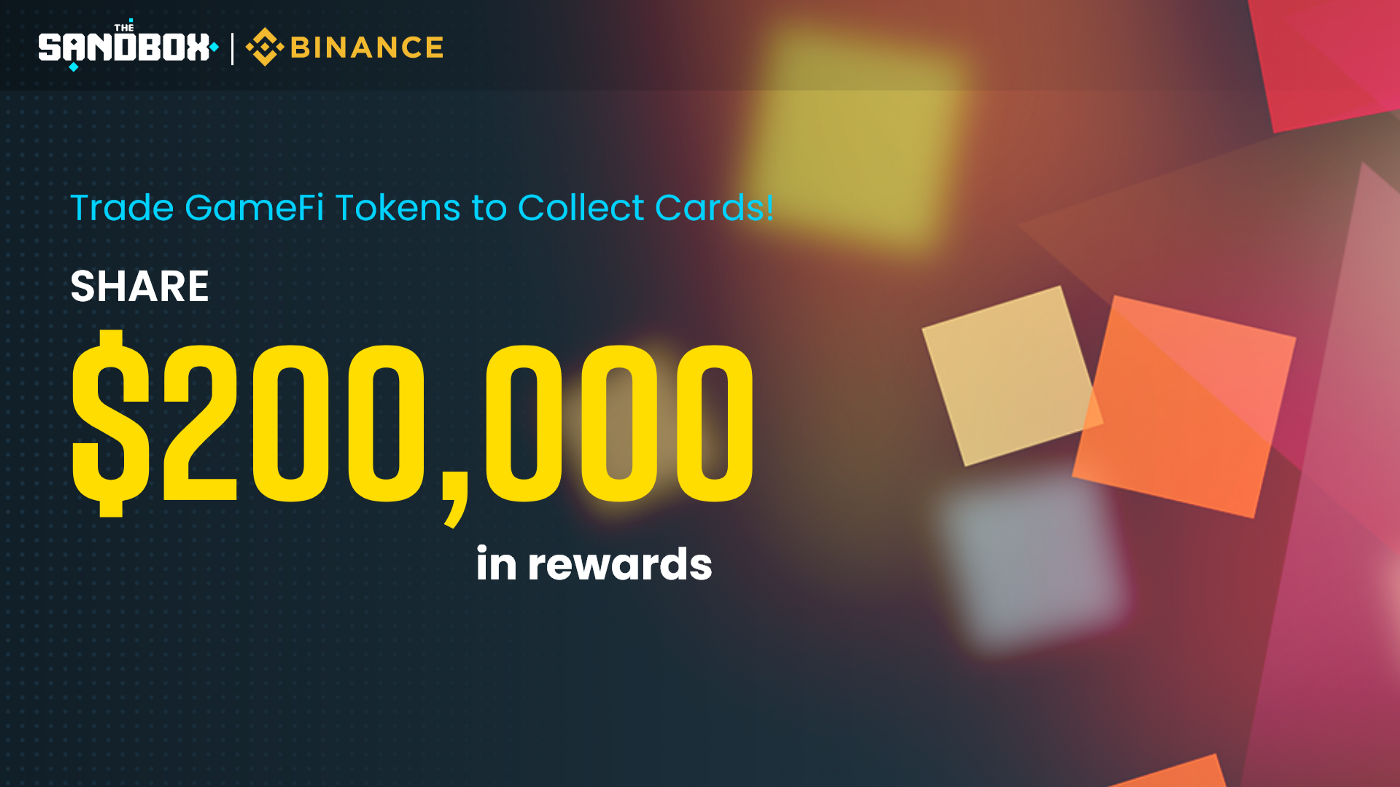 The Sandbox Blog | The Trade GameFi Tokens Competition to Collect Cards ...
